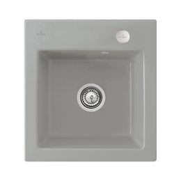 Villeroy & Boch Villeroy und Boch Subway Fl&auml;chenb&uuml;ndige Sp&uuml;le 67812FKD mit Ablaufgarnitur und Exzenterbet&auml;tigung, Fossil