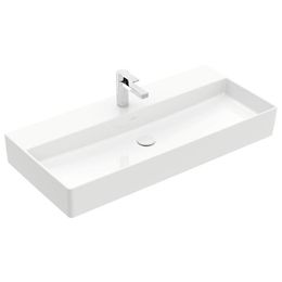 Villeroy & Boch Villeroy & Boch Memento 2.0 Waschtisch 4A22A201 100 x 47 cm, wei&szlig; alpin, mit Hahnloch, ohne &Uuml;berlauf