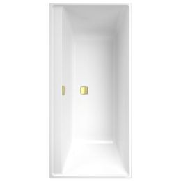 Villeroy & Boch Villeroy und Boch Collaro Rechteck-Badewanne UBA160COR2JV-01 160x75cm, Einbauausf&uuml;hrung Gold, Wannenfarbe wei&szlig; alpin