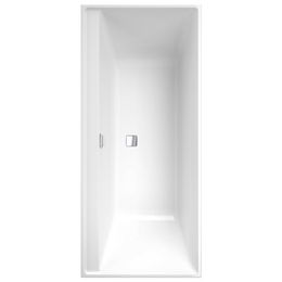 Villeroy & Boch Villeroy und Boch Collaro Rechteck-Badewanne UBA170COR2DV-01 170x75cm, Einbauausf&uuml;hrung Chrome, Wannenfarbe wei&szlig; alpin