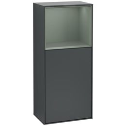 Villeroy & Boch Villeroy und Boch Finion Seitenschrank G500GMHG 41,8x93,6cm, links, Emotion, Regal oben Olive Matt, Midnight Blue Matt Lacquer