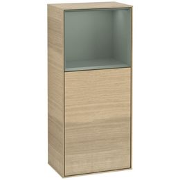 Villeroy & Boch Villeroy und Boch Finion Seitenschrank G500GMPC 41,8x93,6cm, links, Emotion, Regal oben Olive Matt, Oak Veneer