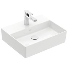 Villeroy & Boch Villeroy & Boch Memento 2.0 Waschtisch 4A2251R1 50 x 42 cm, wei&szlig; alpin C-plus, mit Hahnloch, ohne &Uuml;berlauf