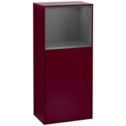 Villeroy & Boch Villeroy und Boch Finion Seitenschrank F510GKHB 41,8x93,6x27cm, rechts, Regal oben Anthracite matt, Peony Matt
