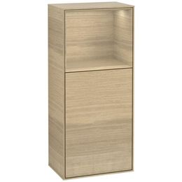 Villeroy & Boch Villeroy und Boch Finion Seitenschrank F510PCPC 41,8x93,6x27cm, rechts, Regal oben Oak Veneer, Oak Veneer