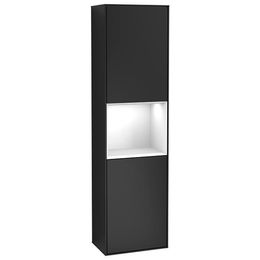 Villeroy & Boch Villeroy und Boch Finion Hochschrank G470GFPD 41,8x151,6cm, rechts, Emotion, Regal Glossy white lacquer, Black matt lacquer