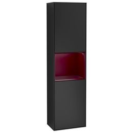 Villeroy & Boch Villeroy und Boch Finion Hochschrank G470HBPD 41,8x151,6cm, rechts, Emotion, Regal Peony Matt Lacquer, Black matt lacquer