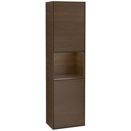 Villeroy & Boch Villeroy und Boch Finion Hochschrank F460GNGN 41,8x151,6x27cm, links, Regal Walnut veneer, Walnut veneer