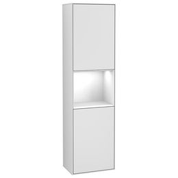 Villeroy & Boch Villeroy und Boch Finion Hochschrank F470GFMT 41,8x151,6x27cm, rechts, Regal Glossy white lacquer, White matt lacquer
