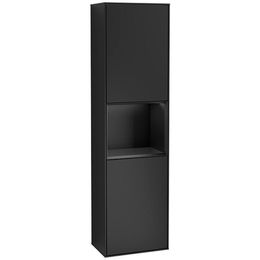 Villeroy & Boch Villeroy und Boch Finion Hochschrank F460PDPD 41,8x151,6x27cm, links, Regal Black matt lacquer, Black matt lacquer