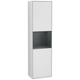 Villeroy & Boch Villeroy und Boch Finion Hochschrank F460HGMT 41,8x151,6x27cm, links, Regal Midnight Blue Matt Lacquer, White matt lacquer