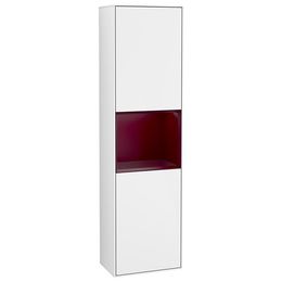 Villeroy & Boch Villeroy und Boch Finion Hochschrank F470HBGF 41,8x151,6x27cm, rechts, Regal Peony Matt Lacquer, Glossy white lacquer