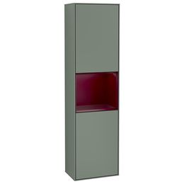 Villeroy & Boch Villeroy und Boch Finion Hochschrank F470HBGM 41,8x151,6x27cm, rechts, Regal Peony Matt Lacquer, Olive Matt Lacquer