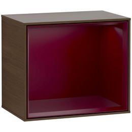 Villeroy & Boch Villeroy und Boch Finion Regalmodul F580HBGN 41,8x35,6x27cm, Regal Peony Matt, Walnut veneer