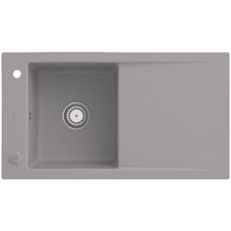 Villeroy & Boch Villeroy und Boch Timeline 50 Flat Fl&auml;chenb&uuml;ndige Sp&uuml;le 33072FKD mit Ablaufgarnitur und Exzenterbet&auml;tigung, Fossil