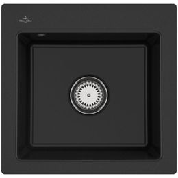 Villeroy & Boch Villeroy und Boch Subway Fl&auml;chenb&uuml;ndige Sp&uuml;le 33151FJ0 mit Ablaufgarnitur und Handbet&auml;tigung, Chromit