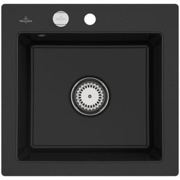 Villeroy & Boch Villeroy und Boch Subway Fl&auml;chenb&uuml;ndige Sp&uuml;le 33152FJ0 mit Ablaufgarnitur und Exzenterbet&auml;tigung, Chromit