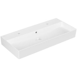 Villeroy & Boch Villeroy & Boch Memento 2.0 Waschtisch 4A221LR1 100 x 47 cm, wei&szlig; alpin C-plus, mit Hahnloch, mit &Uuml;berlauf