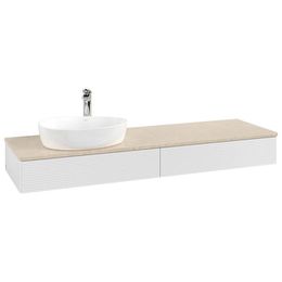 Villeroy & Boch Villeroy & Boch Antao Waschtischunterschrank 1600x190x500mm L15153GF mit Beleuchtung mit Struktur FK/AP: GF/3