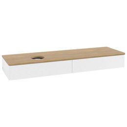 Villeroy & Boch Villeroy & Boch Antao Waschtischunterschrank 1600x190x500mm L15111MT mit Beleuchtung mit Struktur FK/AP: MT/1