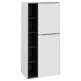 Villeroy & Boch Villeroy und Boch Subway 3.0 Mittelschrank C59900VF 57,4x120x36,2cm, Schanier rechts/Griff Aluminium gl&auml;nzend, pure white