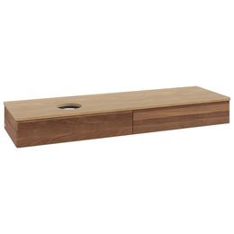 Villeroy & Boch Villeroy & Boch Antao Waschtischunterschrank 1600x190x500mm L15111HM mit Beleuchtung mit Struktur FK/AP: HM/1