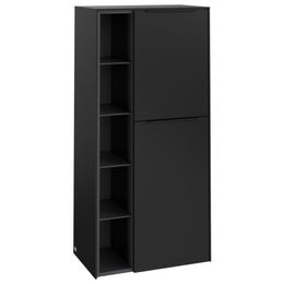 Villeroy & Boch Villeroy und Boch Subway 3.0 Mittelschrank C59901VL 57,4x120x36,2cm, Schanier rechts/Griff Volcano black, volcano black