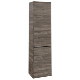 Villeroy & Boch Villeroy und Boch Subway 3.0 Hochschrank C59201RK 40x171x36,2cm, Schanier links/Griff Volcano black, stone oak