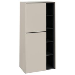 Villeroy & Boch Villeroy und Boch Subway 3.0 Mittelschrank C59802VN 57,4x120x36,2cm, Schanier links/Griff monochrom, cashmere grey