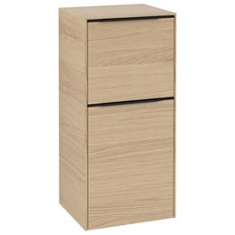 Villeroy & Boch Villeroy und Boch Subway 3.0 Seitenschrank C59501VJ 40x86x36,2cm, Schanier rechts/Griff Volcano black, nordic oak