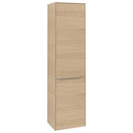 Villeroy & Boch Villeroy und Boch Subway 3.0 Hochschrank C59200VJ 40x171x36,2cm, Schanier links/Griff Aluminium gl&auml;nzend, nordic oak