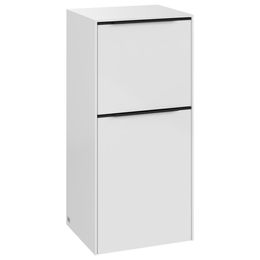 Villeroy & Boch Villeroy und Boch Subway 3.0 Seitenschrank C59501VE 40x86x36,2cm, Schanier rechts/Griff Volcano black, brilliant white