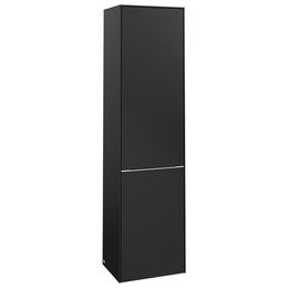 Villeroy & Boch Villeroy und Boch Subway 3.0 Hochschrank C59300VL 40x171x36,2cm, Schanier rechts/Griff Aluminium gl&auml;nzend, volcano black