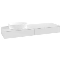 Villeroy & Boch Villeroy und Boch Antao Waschtisch-Unterschrank K15010GF 160x19x50cm, Waschbeckenplattenfarbe Lack, glossy white lacquer