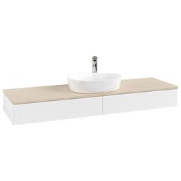 Villeroy & Boch Villeroy & Boch Antao Waschtischunterschrank 1600x190x500mm L14153MT mit Beleuchtung mit Struktur FK/AP: MT/3