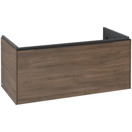 Villeroy & Boch Villeroy und Boch Subway 3.0 Waschtisch-Unterschrank C56901VH 97,3x42,9x47,8cm, ohne LED/Griff Volcano black, arizona oak