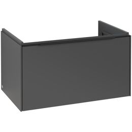 Villeroy & Boch Villeroy und Boch Subway 3.0 Waschtisch-Unterschrank C573L1VR 77,2x42,9x47,8cm, mit LED/Griff Volcano black, graphite