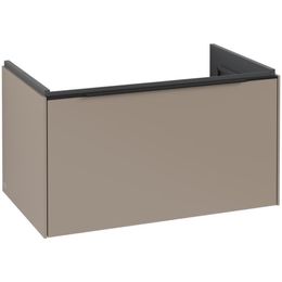 Villeroy & Boch Villeroy und Boch Subway 3.0 Waschtisch-Unterschrank C57301VM 77,2x42,9x47,8cm, ohne LED/Griff Volcano black, taupe