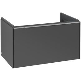 Villeroy & Boch Villeroy und Boch Subway 3.0 Waschtisch-Unterschrank C57300VR 77,2x42,9x47,8cm, ohne LED/Griff Aluminium gl&auml;nzend, graphite