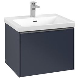 Villeroy & Boch Villeroy und Boch Subway 3.0 Waschtisch-Unterschrank C57700VQ 57,2x42,9x47,8cm, ohne LED/Griff Aluminium gl&auml;nzend, marine blue