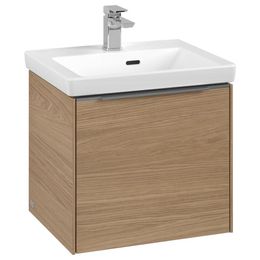 Villeroy & Boch Villeroy und Boch Subway 3.0 Waschtisch-Unterschrank C58000VJ 47,3x42,9x40,75cm, ohne LED/Griff Aluminium gl&auml;nzend, nordic oak
