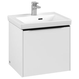 Villeroy & Boch Villeroy und Boch Subway 3.0 Waschtisch-Unterschrank C58001VF 47,3x42,9x40,75cm, ohne LED/Griff Volcano black, pure white