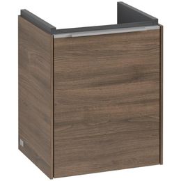 Villeroy & Boch Villeroy und Boch Subway 3.0 Waschtisch-Unterschrank C58400VH 35,1x42,9x30,9cm, Schanier rechts/Griff Aluminium gl&auml;nzend, arizona oak
