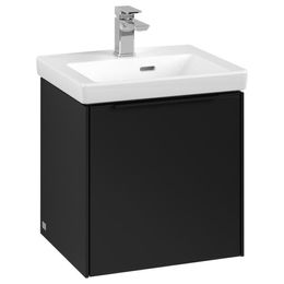 Villeroy & Boch Villeroy und Boch Subway 3.0 Waschtisch-Unterschrank C58101VL 42,3x42,9x37,75cm, Schanier links/Griff Volcano black, volcano black