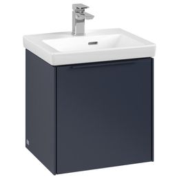 Villeroy & Boch Villeroy und Boch Subway 3.0 Waschtisch-Unterschrank C58102VQ 42,3x42,9x37,75cm, Schanier links/Griff monochrom, marine blue