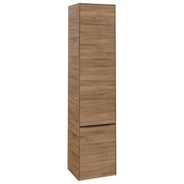Villeroy & Boch Villeroy und Boch Subway 3.0 Hochschrank C58601RH 40x171x36,2cm, Schanier links/Griff Volcano black, kansas oak