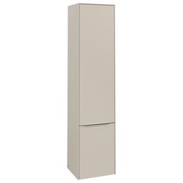 Villeroy & Boch Villeroy und Boch Subway 3.0 Hochschrank C58600VN 40x171x36,2cm, Schanier links/Griff Aluminium gl&auml;nzend, cashmere grey