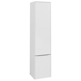 Villeroy & Boch Villeroy und Boch Subway 3.0 Hochschrank C58600VF 40x171x36,2cm, Schanier links/Griff Aluminium gl&auml;nzend, pure white