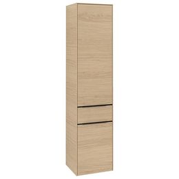 Villeroy & Boch Villeroy und Boch Subway 3.0 Hochschrank C59101VJ 40x171x36,2cm, Schanier rechts/Griff Volcano black, nordic oak