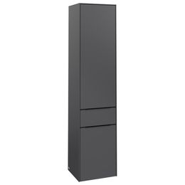 Villeroy & Boch Villeroy und Boch Subway 3.0 Hochschrank C59101VR 40x171x36,2cm, Schanier rechts/Griff Volcano black, graphite